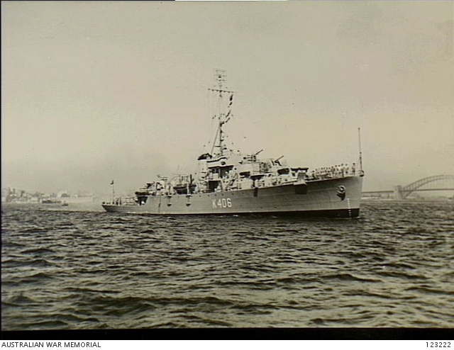 Sydney, New South Wales. 1946-01-14. A starboard forward view of the ...