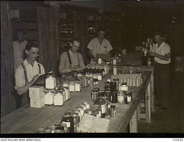 Sydney, New South Wales. 1946-01-15. The medicine section of the Royal ...
