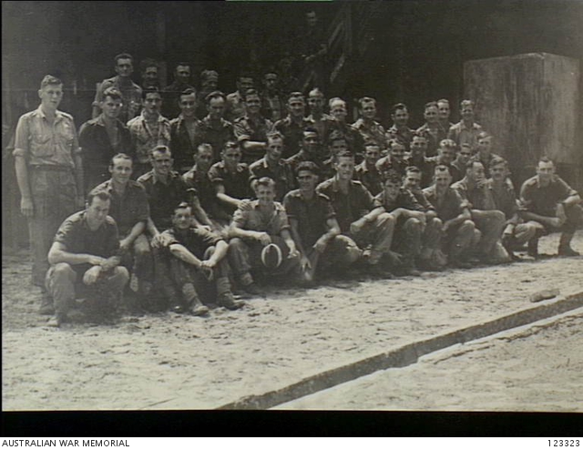 Balikpapan, Borneo. 1945-10-30. Group photograph of members of No 1 ...