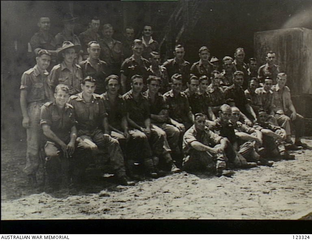 Balikpapan, Borneo. 1945-10-30. Group photograph of Headquarters ...