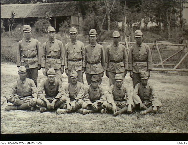 Lintang, Sarawak. 1945-09-18. Japanese soldiers who had been on the ...