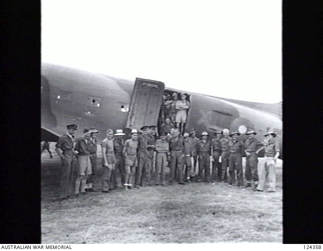 BATAVIA, JAVA. 1945-09. A GROUP OF RECENTLY RELEASED ALLIED PRISONERS ...