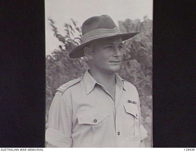 BLUE BEACH, MOROTAI. 1946-01-19. PORTRAIT OF QX6210 MAJOR L. B ...