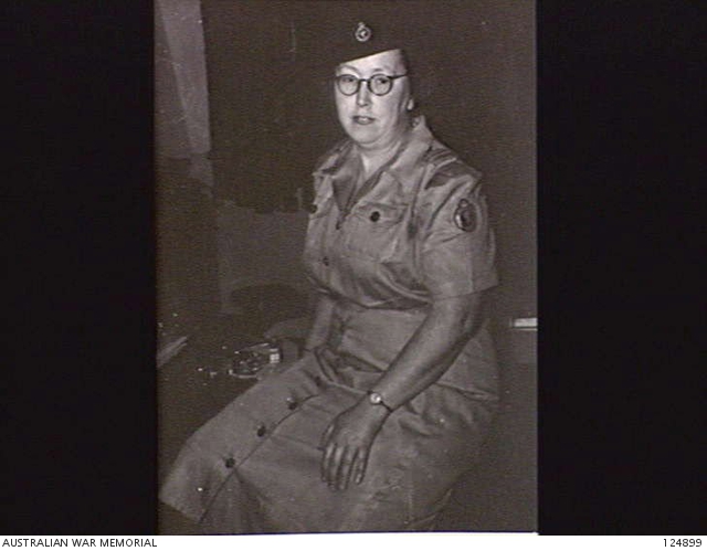 SYDNEY, NSW 1946-01-20. STAFF OFFICER MISS R DAVEY, ACCOUNTS SECTION ...