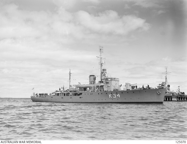 THE RAN CORVETTE HMAS ARARAT (K34). | Australian War Memorial