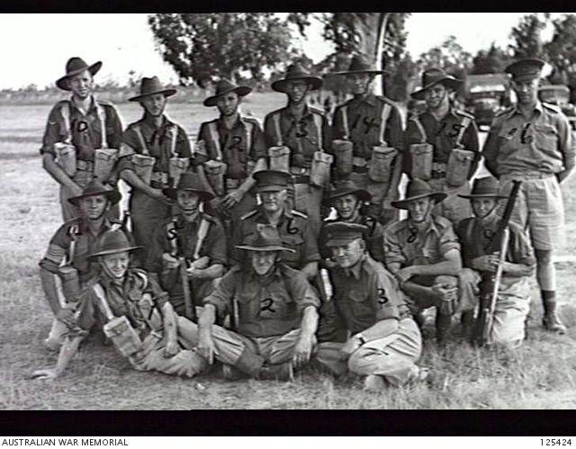LIVERPOOL, NSW. 1945. A TEAM OF UNIDENTIFIED VOLUNTEER DEFENCE CORPS ...