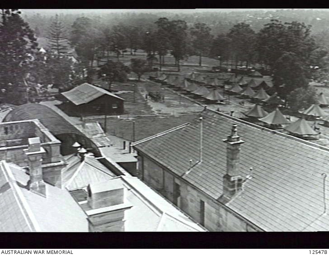 PARRAMATTA, NSW. 1945. A VIEW TAKEN FROM THE ROOF OF "GOWAN BRAE" A ...