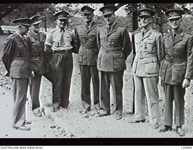 SYDNEY, NSW. 1945. NSW VOLUNTEER DEFENCE CORPS (VDC) OFFICERS ...