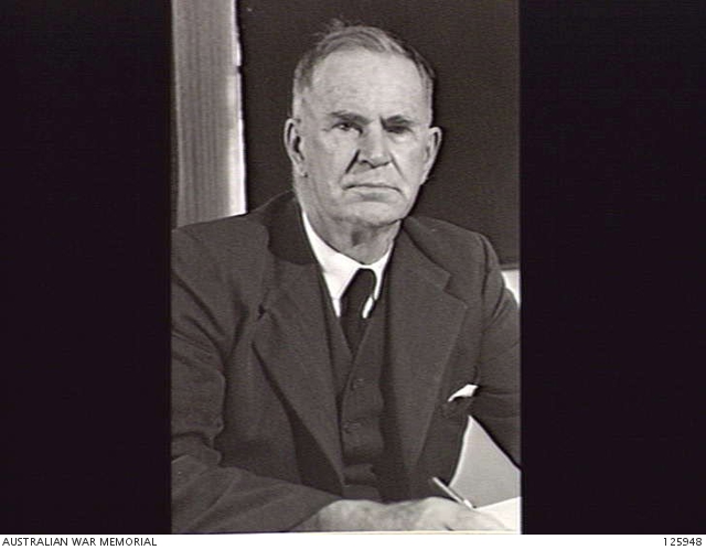 ALBERT PARK, VIC. 1946-03-05. PORTRAIT OF MR J. BOWIE-WILSON MBE VD ...