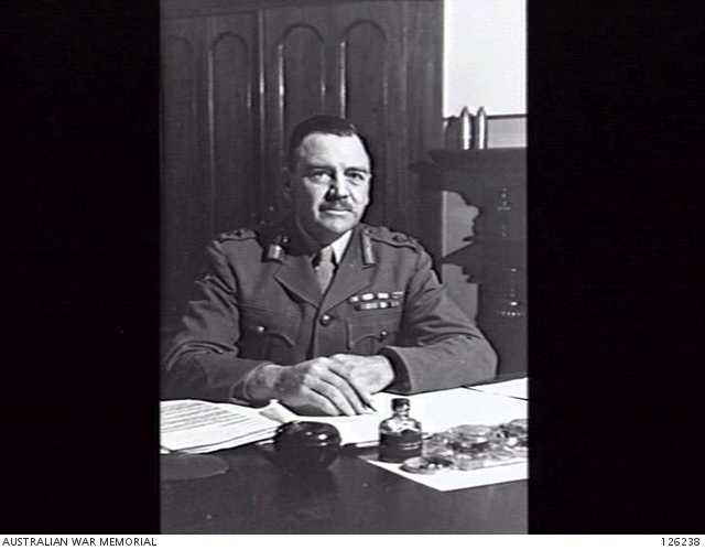 MELBOURNE, VIC. 1946-03-11. MAJOR-GENERAL J. A. CHAPMAN DSO, ON HANDING ...