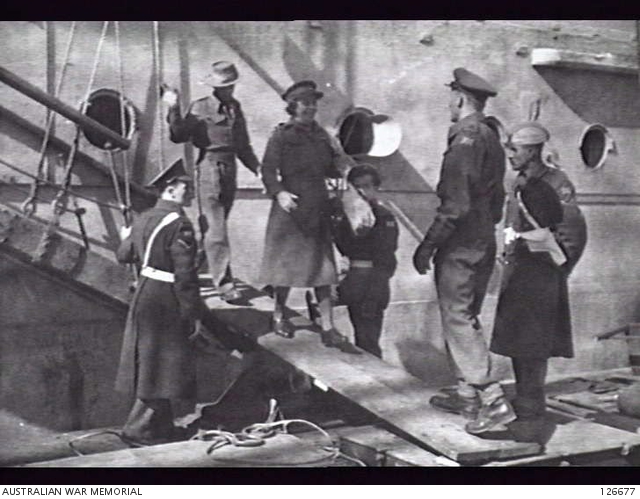 KURE HARBOUR, JAPAN. 1946-03-27. LIEUTENANT COLONEL RICHARDS, THE FIRST ...