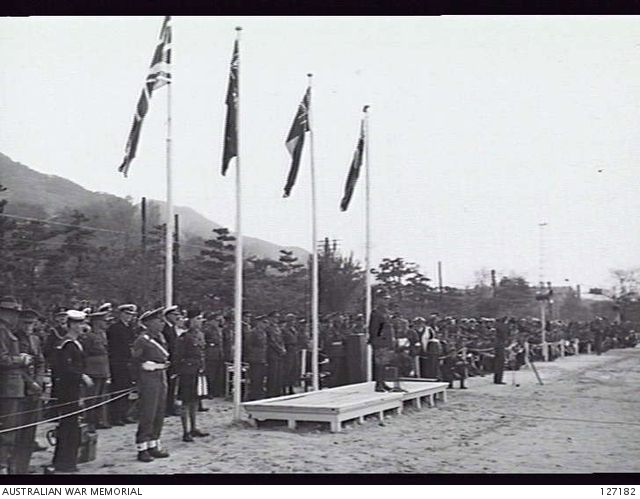 KURE, JAPAN. 1946-04-25. LIEUTENANT GENERAL J. NORTHCOTT CB MVO ...