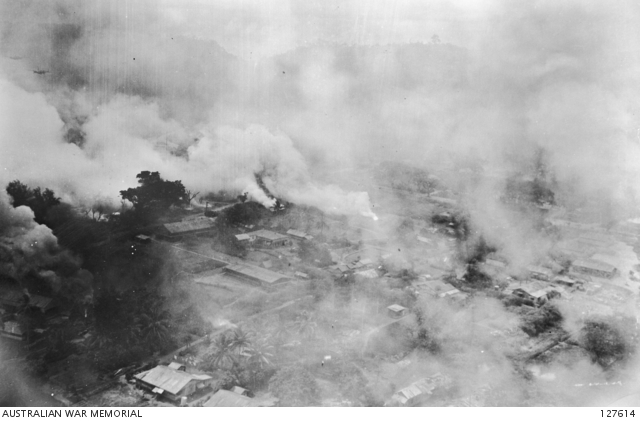 RABAUL, NEW BRITAIN. 1943-11-02. AERIAL PHOTOGRAPH OF THE RAAF AIR ...
