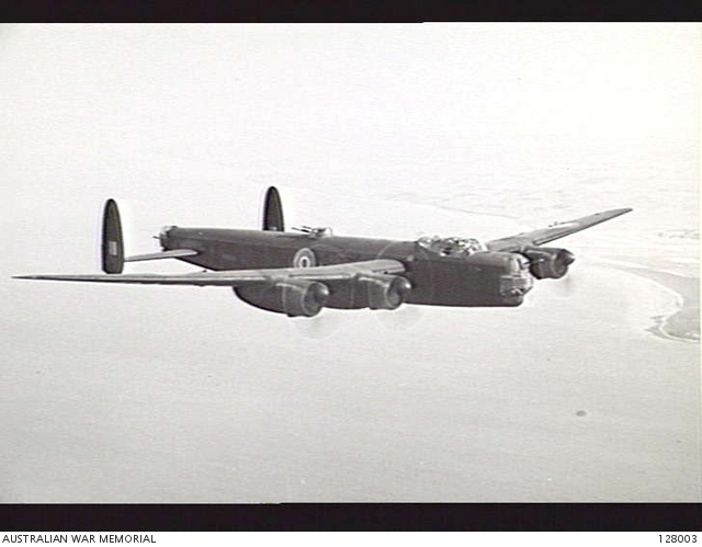 AUSTRALIA. C.1940. RAAF AVRO LINCOLN AIRCRAFT IN FLIGHT. (DONOR C. A ...
