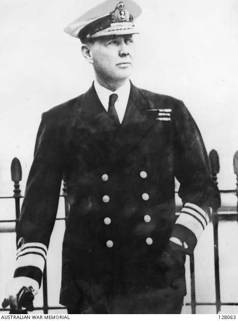 VICE ADMIRAL SIR RAGNAR COLVIN, CHIEF OF THE AUSTRALIAN NAVAL STAFF ...