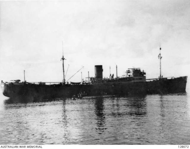 GERMAN RAIDER "PINGUIN", SUNK BY H.M.S. "CORNWALL", IN THE NORTH WEST ...