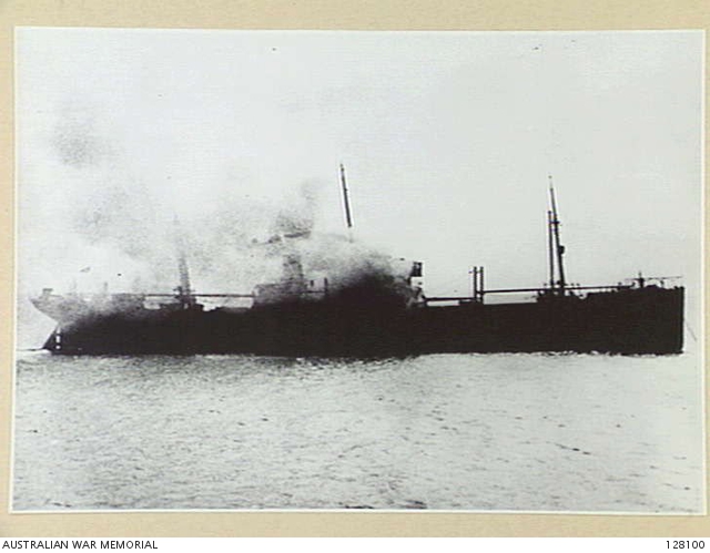 BANKA STRAIT, JAVA SEA, 1942-02-03. THE BRITISH MERCHANT SHIP "NORAH ...