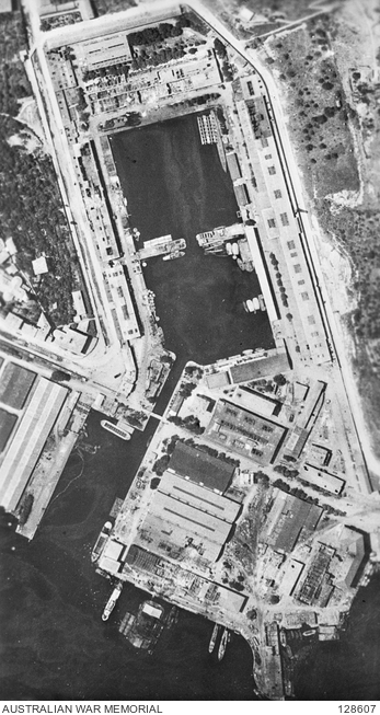 LA SPEZIA, ITALY. 1943-06. HEAVY DAMAGE TO THE SAN VITO ARSENAL (RIGHT ...