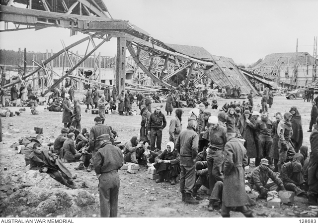 HADAMAR. BRITISH PRISONERS OF WAR (POWs) AT POW CAMP OFLAG XIIb AFTER ...