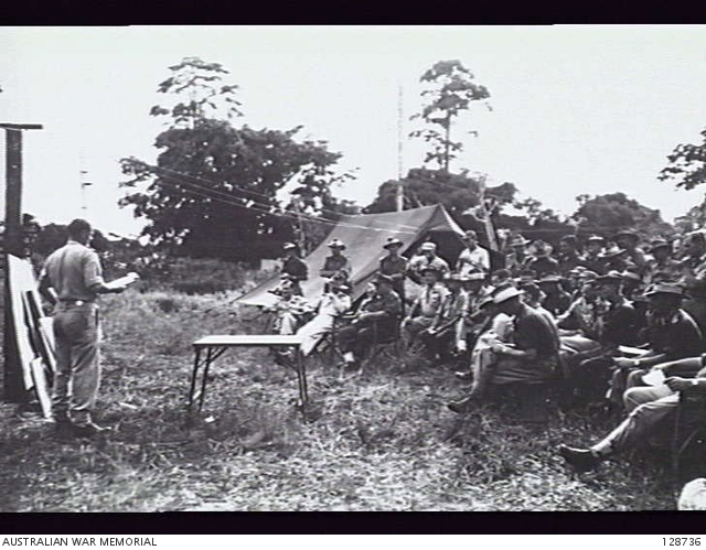 LABUAN ISLAND. 1945-06-14. MAJOR GENERAL G. F. WOOTTEN, GENERAL OFFICER ...