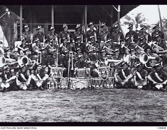 NEW GUINEA. 1945. GROUP PORTRAIT OF THE BAND OF 2/7TH INFANTRY ...