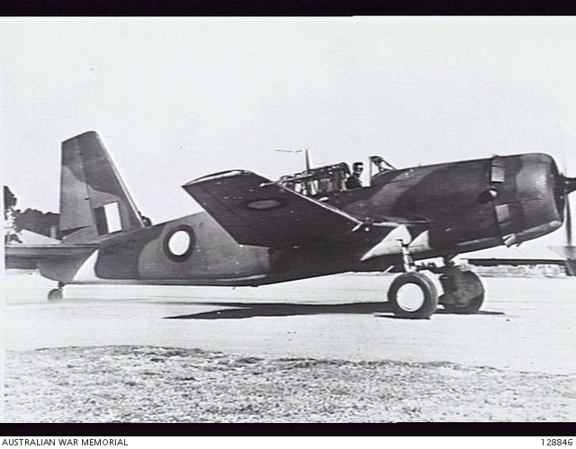 LAVERTON, VIC. RAAF VULTEE VENGEANCE AIRCRAFT, A27-17, AT THE AIRFIELD ...