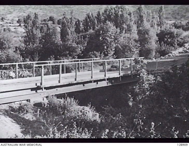 BANIAS, SYRIA. 1941-06. ONE OF THE BRIDGES CONSTRUCTED BY 290 'A' TROOP ...