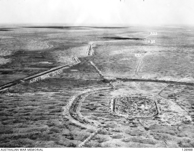 A POST WAR PHOTOGRAPH OF POST R39 IN THE SOUTHERN SECTOR. THE PERIMETER ...