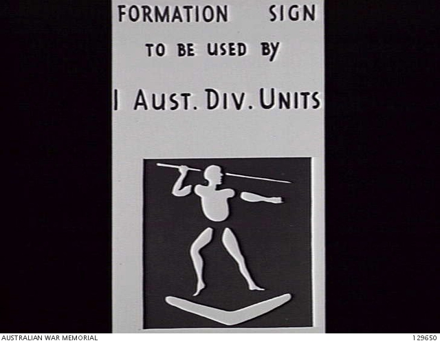 AIF Formation Sign. 1st Australian Divisional Units. | Australian War ...