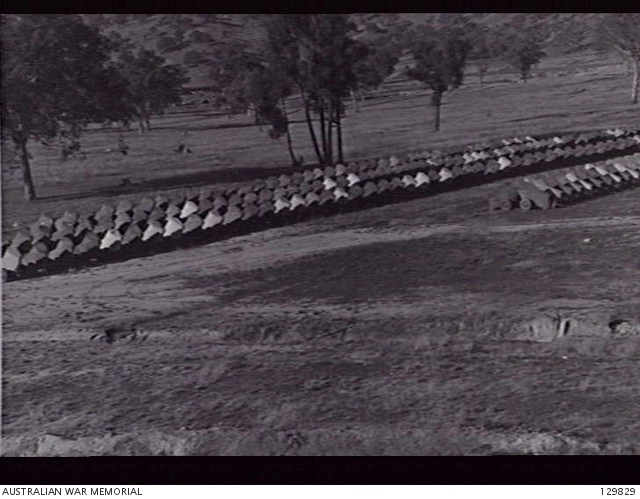 20mm Polsten anti-aircraft guns in storage at 3rd Base Ordnance Depot ...