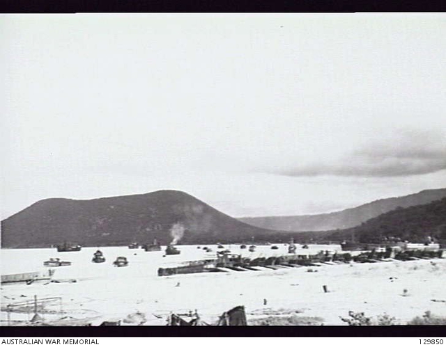 View looking north of the main Japanese Force landing beach in Rabaul ...