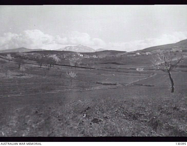 VEVI, GREECE. 1945-04-07. PANORAMIC VIEW OF VEVI AND 2/8TH BATTALION ...