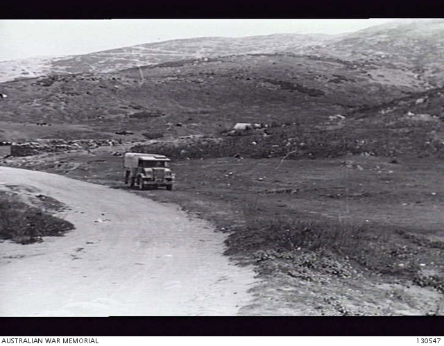 PINIOS GORGE, GREECE. 1945-04-20. PANORAMIC VIEW FROM WEST TO EAST, OF ...