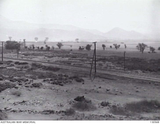 PINIOS RIVER, GREECE. 1945-04-20. PANORAMIC VIEW SOUTH-WEST TO NORTH ...