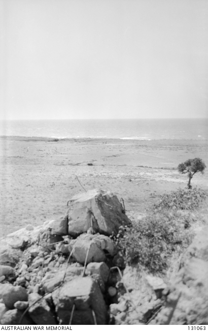 RETIMO (RETHYMNON), CRETE. 1945-06-16. VIEW OF AIRFIELD FROM THE SITE ...