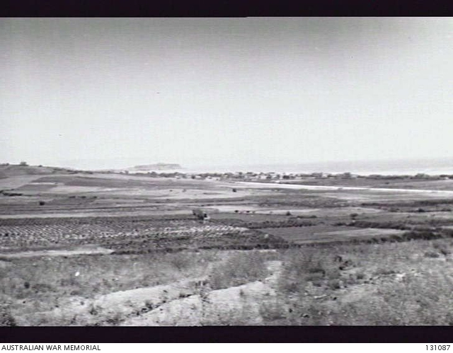 CRETE. 1945-06-17. PERIVOLIA AND RETIMO (RETHYMNON) SEEN FROM FORMER 2 ...