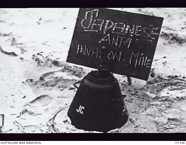 FLINDERS NAVAL DEPOT, VIC. C.1946-09-10. A JAPANESE ANTI INVASION MINE ...