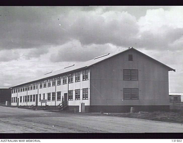 BROADMEADOWS, VIC. 1946-09-24. EXTERIOR OF THE ADMINISTRATIVE BUILDING ...