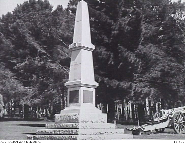 PERTH, WA. 1946-09-02. MEMORIAL TO LIEUTENANT COLONEL JODD AND MEN OF ...