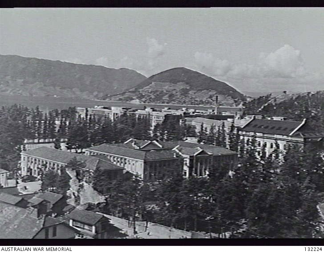 ETA JIMA, JAPAN. 1946-10-18. PORTION OF HEADQUARTERS, BCOF, WHICH WERE ...