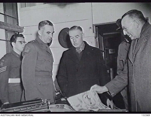 OSAKA, JAPAN. 1946-12-22. THE HONOURABLE MR CYRIL CHAMBERS, MINISTER ...