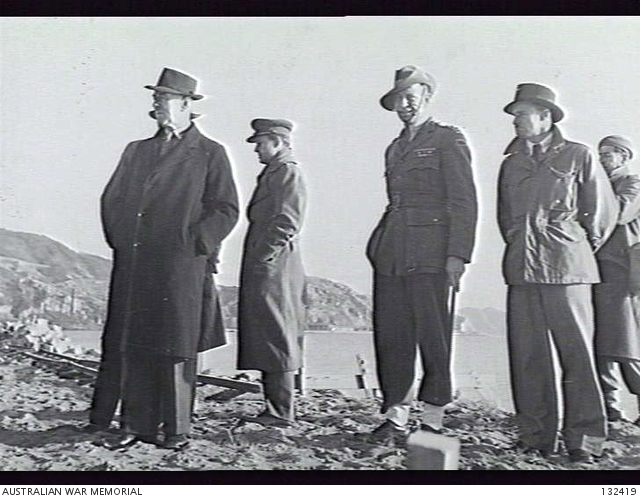 HIRO, JAPAN. 1946-12-25. THE HONOURABLE MR CYRIL CHAMBERS, MINISTER FOR ...