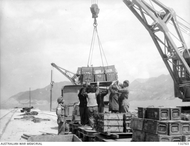 ETA JIMA, JAPAN. 1947-04-11. JAPANESE MEN AND WOMEN LABOURERS ASSISTING ...