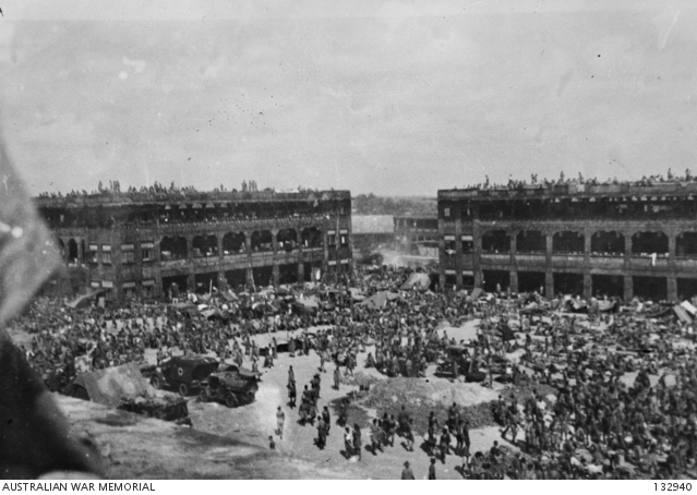 AIF AND BRITISH POW, SELARANG BARRACKS, CHANGI, SINGAPORE. 1942-09-04 ...