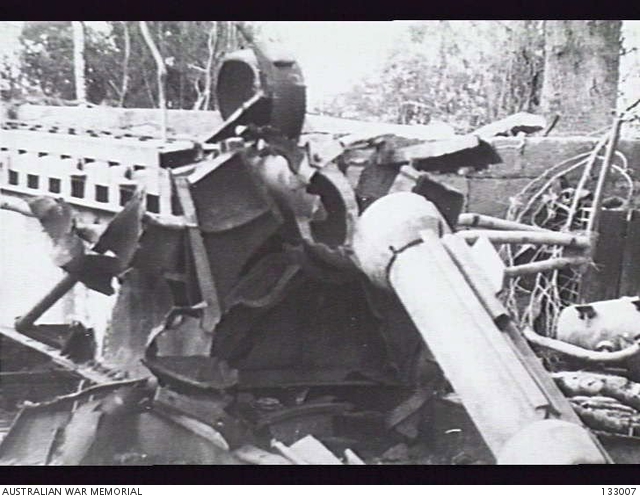 FRANCE. 1944. FIRING END OF LAUNCHING RAMP FOR A FLYING BOMB, DAMAGED ...
