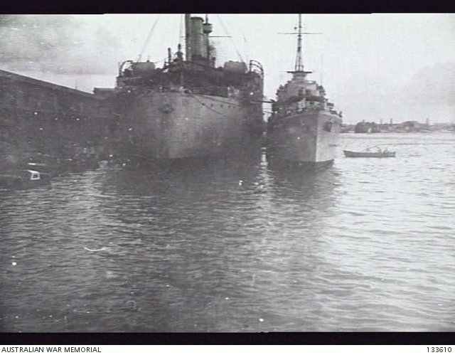 ALEXANDRIA, EGYPT. 1940. STERN VIEW OF THE FLEET REPAIRSHIP HMS ...