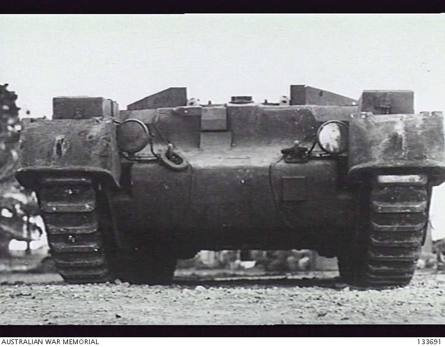 MATILDA TANK IDLER PROTECTION. THESE WERE STEEL (CAST) GUARDS OF 1 7/8 ...