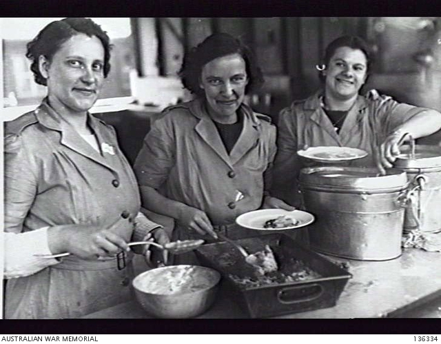 VICTORIA. 1942-06-05. THREE COOKS OF THE AUSTRALIAN WOMEN'S ARMY ...