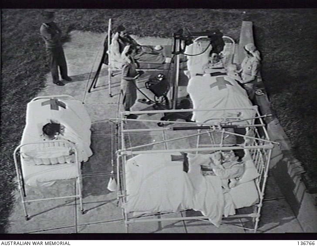 FRANKSTON, VIC. 1942-09-09. MEMBERS OF THE VOLUNTARY AID DETACHMENT ...