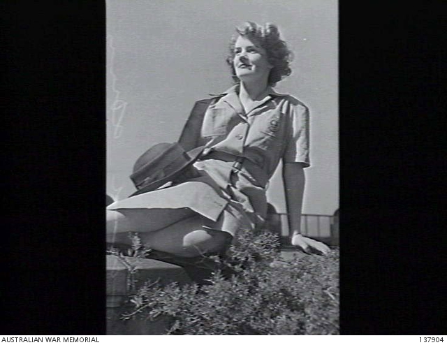 MELBOURNE, VIC. 1943-02-16. THE SMART NEW WALKING OUT UNIFORM OF THE ...